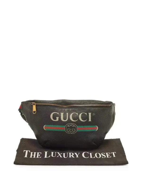 Gucci Logo-print Web-detail Belt Bag