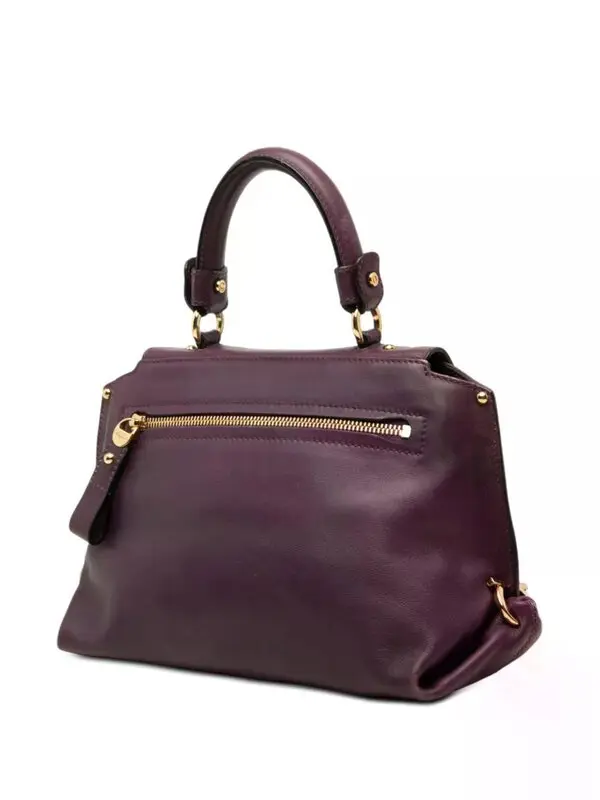 FERRAGAMO 2009-2013 Small Leather Gancini Sofia Satchel