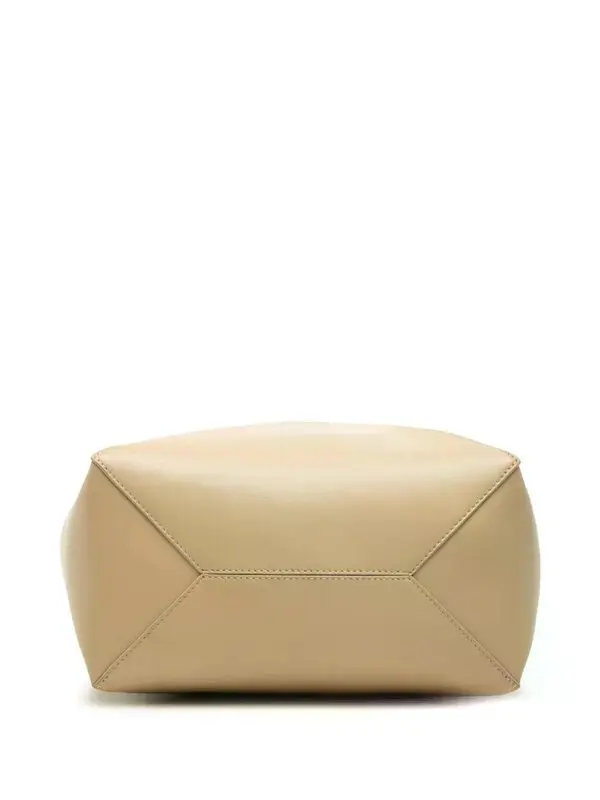 Loewe 2024 Medium Bicolor Shiny Calfskin Puzzle Fold Tote Bag