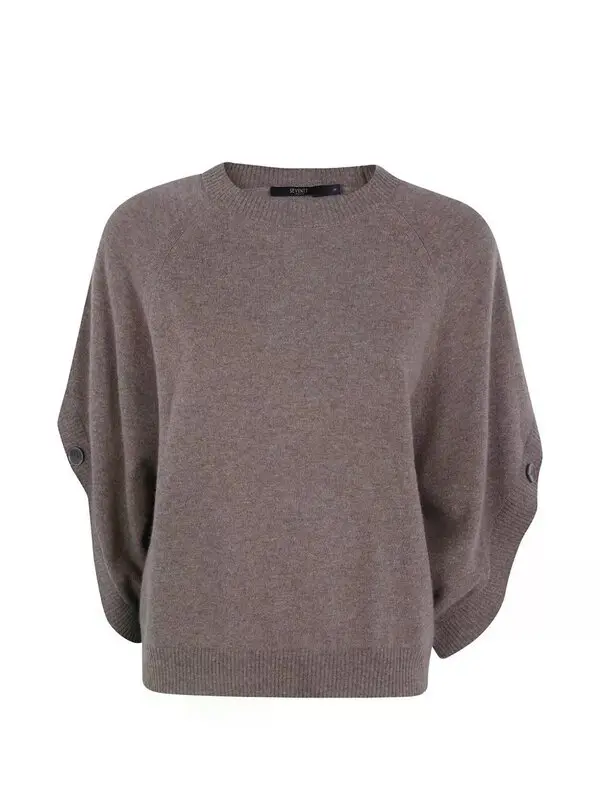 Seventy Button-detail Raglan-sleeve Sweater
