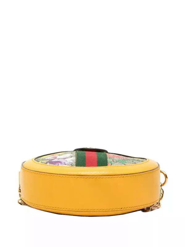 Gucci 2000-2015 Mini Gg Supreme Flora Web Ophidia Round Crossbody Bag