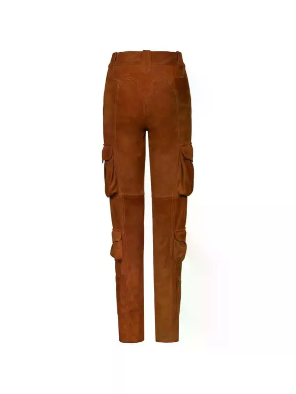 Johanna Ortiz Safari Cartography Suede Cargo Pants