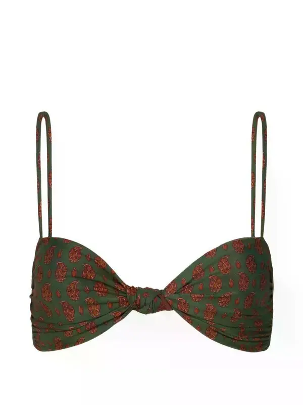 Johanna Ortiz Bandana Bikini Top - Green