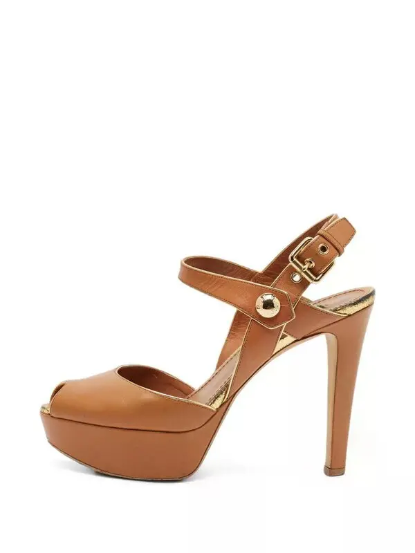 LOUIS VUITTON Platform Ankle-strap Sandals