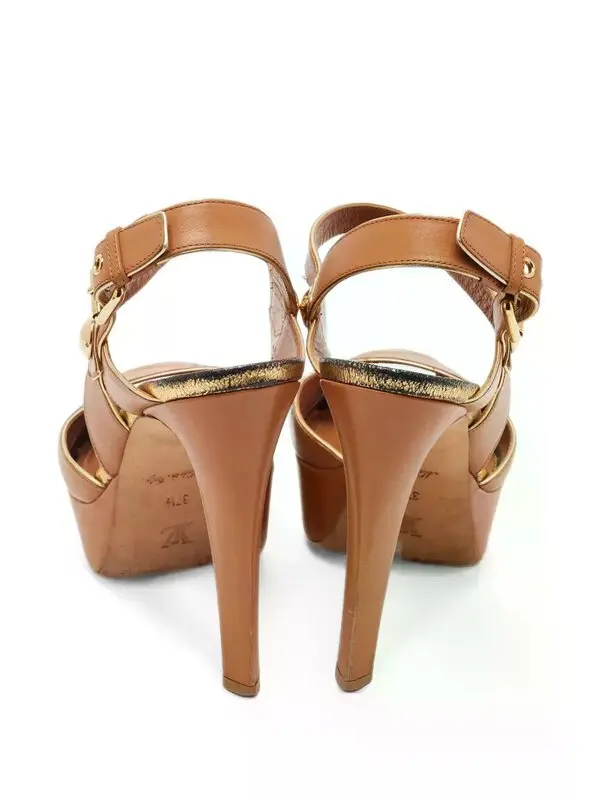 LOUIS VUITTON Platform Ankle-strap Sandals