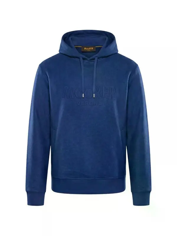 MOORER Logo-detail Drawstring Hoodie