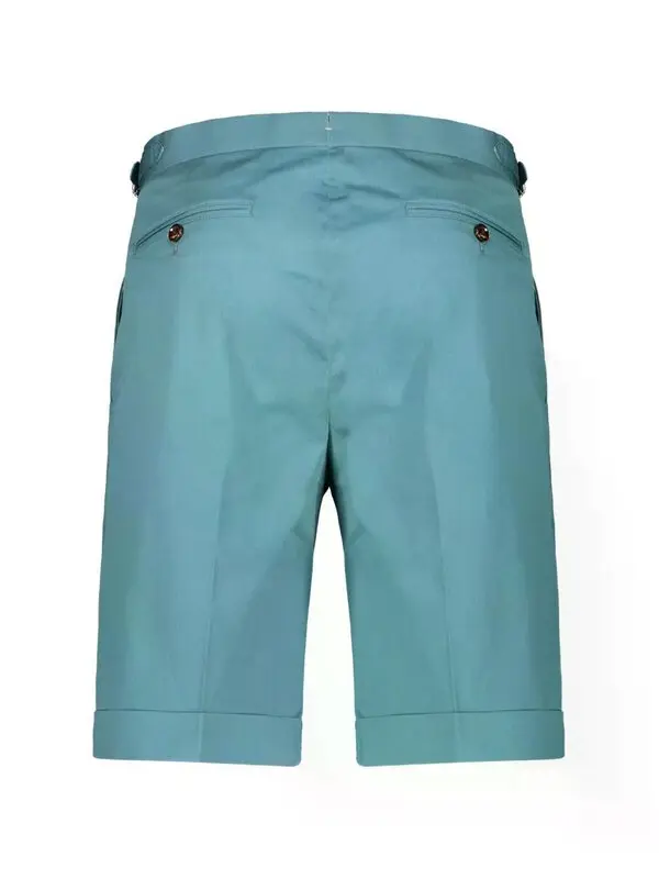 MOORER Manfredi Turn-up Shorts - Blue
