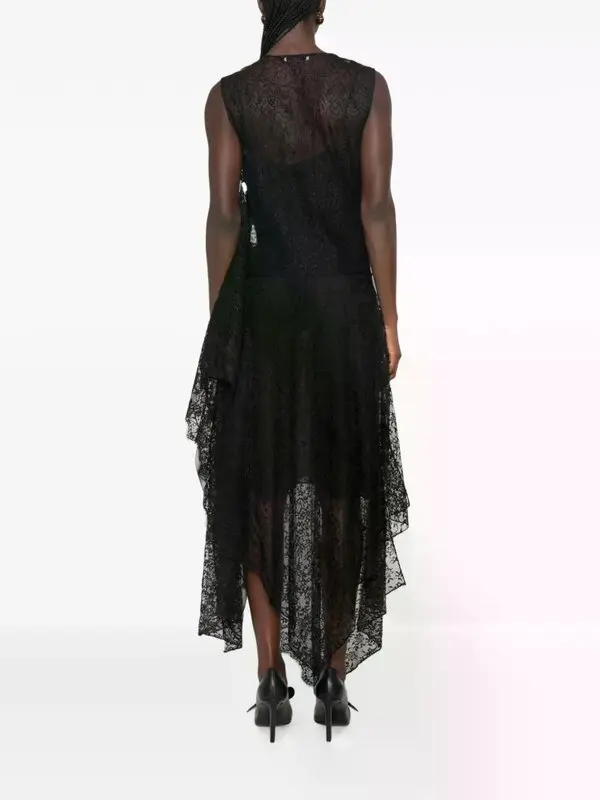 Fendi Lace Asymmetric-hem Dress