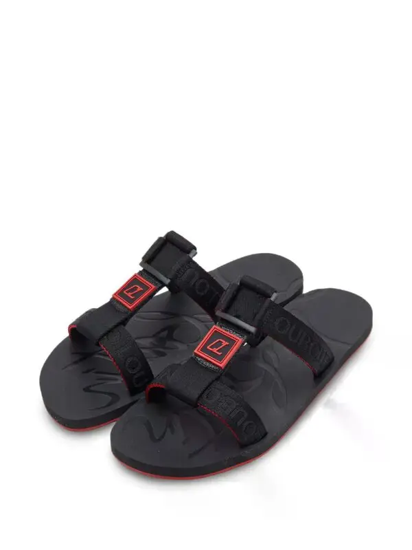 CHRISTIAN LOUBOUTIN Surf Flat Logo-strap Sandals