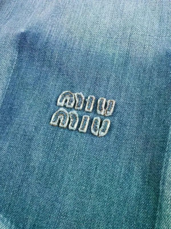 Miu Miu 2010s Logo-detail Denim Shirt