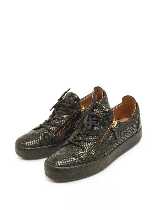 GIUSEPPE ZANOTTI Frankie Python-embossed Sneakers