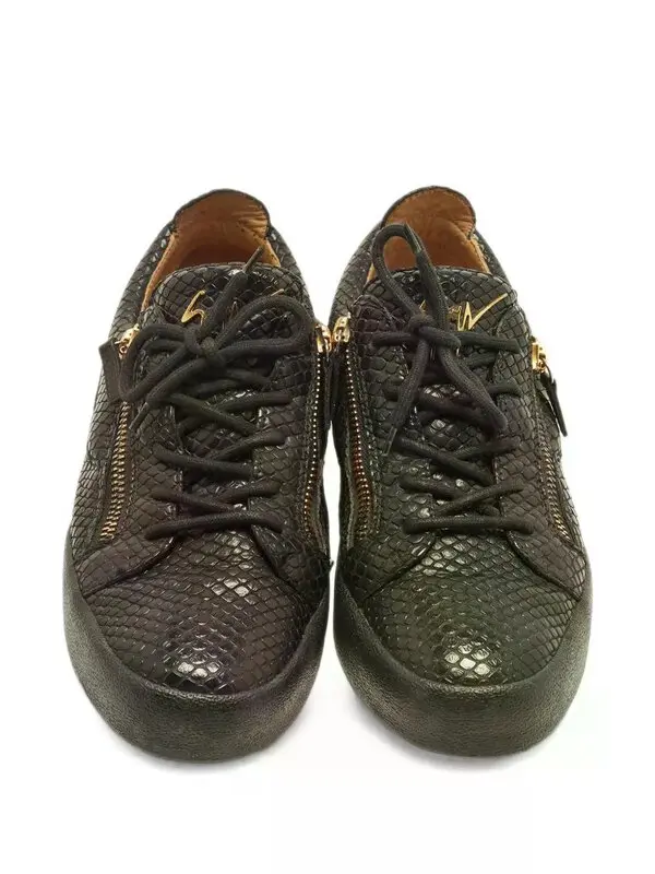 GIUSEPPE ZANOTTI Frankie Python-embossed Sneakers