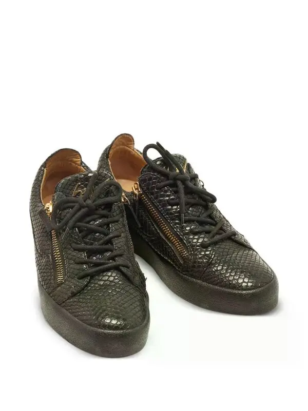 GIUSEPPE ZANOTTI Frankie Python-embossed Sneakers