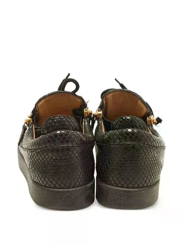GIUSEPPE ZANOTTI Frankie Python-embossed Sneakers