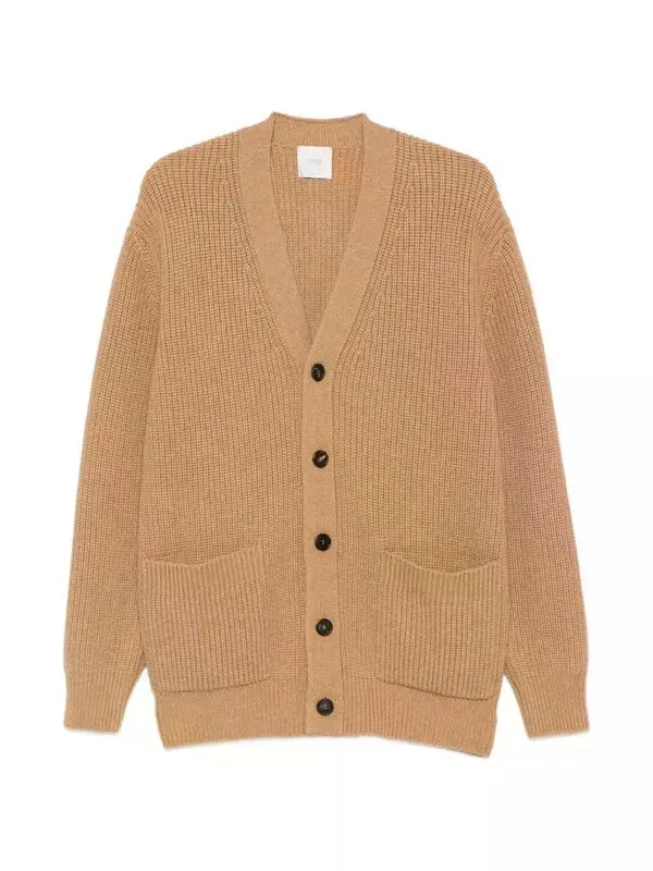 Malo Ribbed-knit V-neck Cardigan