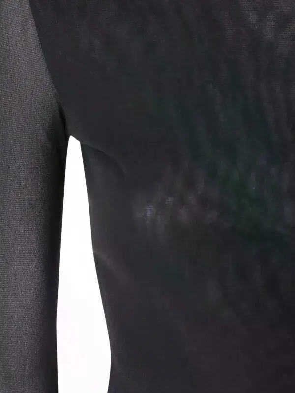 D.exterior Sheer Long-sleeve Top