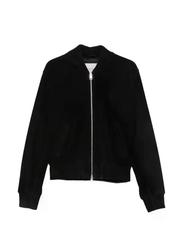 AMI Paris Zip-up Bomber Jacket - Black