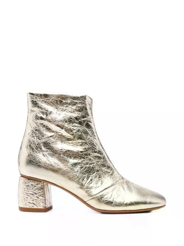 FORTE_FORTE Crinkled-effect Ankle Boots