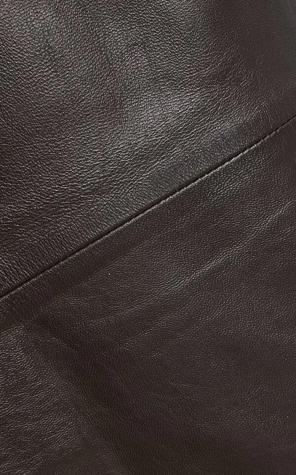 Co Tailored Front-slit Leather Midi Skirt