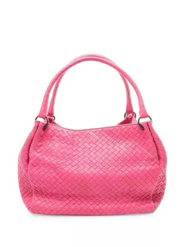 Bottega Veneta 2000s Intrecciato Tote Bag - Pink