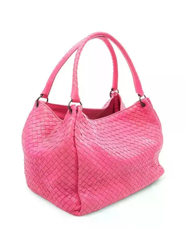 Bottega Veneta 2000s Intrecciato Tote Bag - Pink