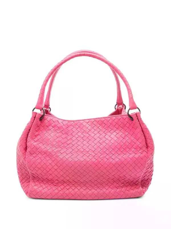 Bottega Veneta 2000s Intrecciato Tote Bag - Pink