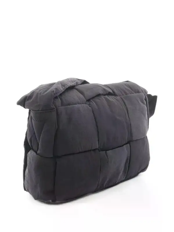 Bottega Veneta 2000s Small Cassette Intrecciato Shoulder Bag
