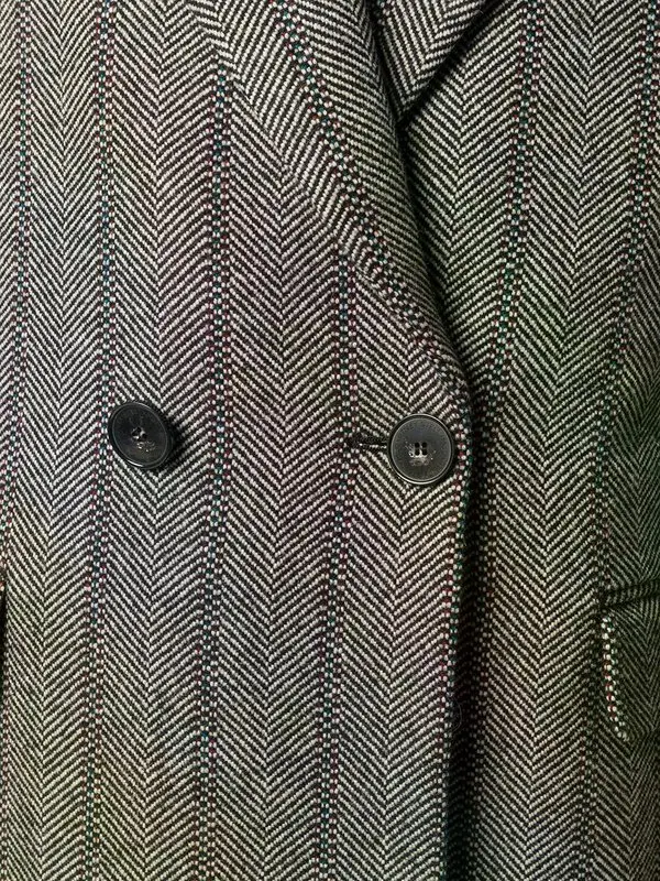 Stella McCartney Striped Double Breasted Coat