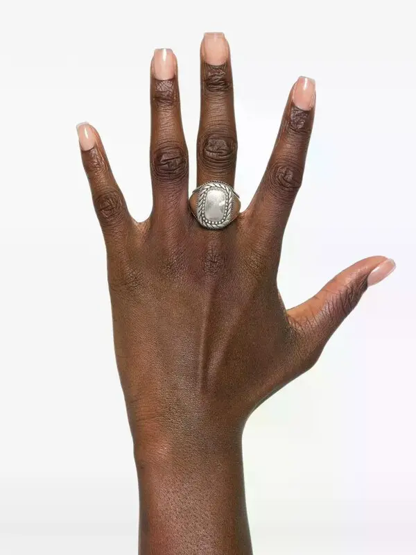 MAISON MARGIELA Burnished-effect Signet Ring