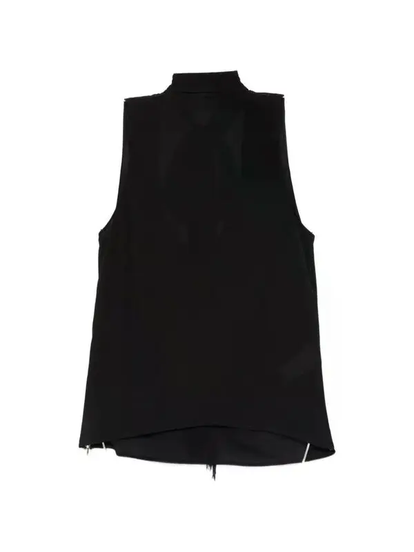 Liu Jo Fringe-detail Pussy-bow Top
