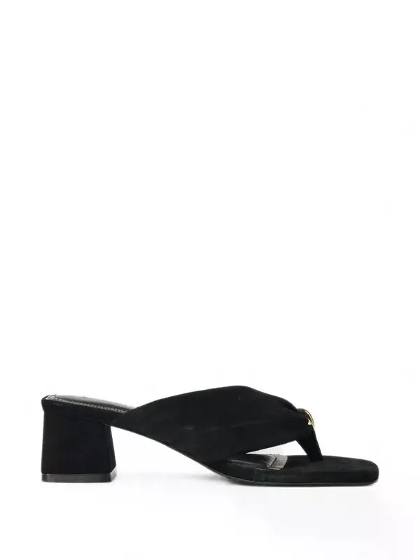 Simkhai Stella Block-heel Suede Sandals