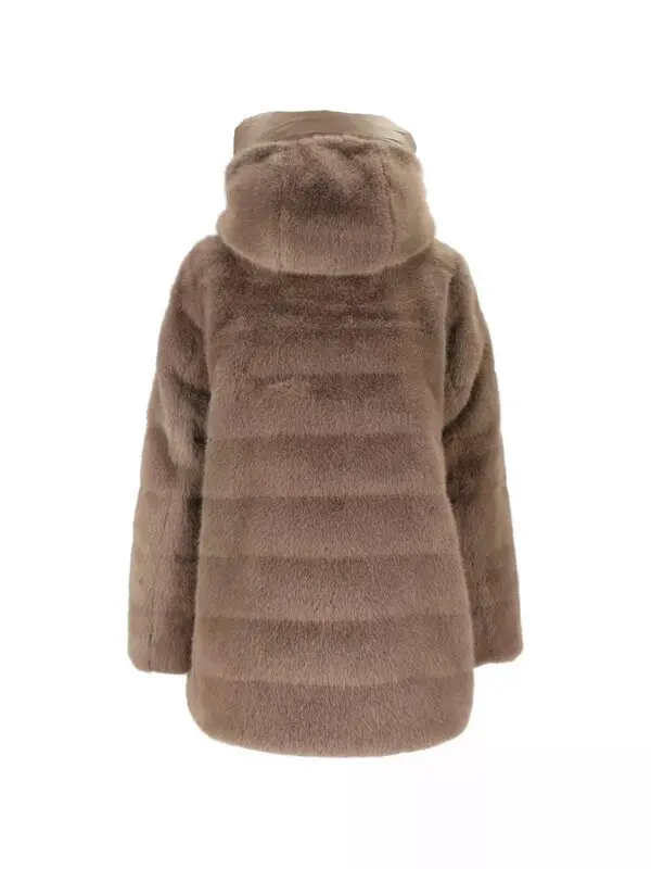 DUNO Faux-fur Hooded Coat