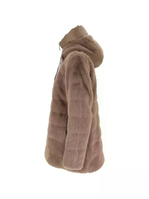 DUNO Faux-fur Hooded Coat