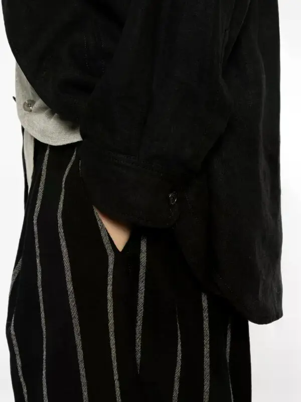 UMA WANG Striped Wool Trousers
