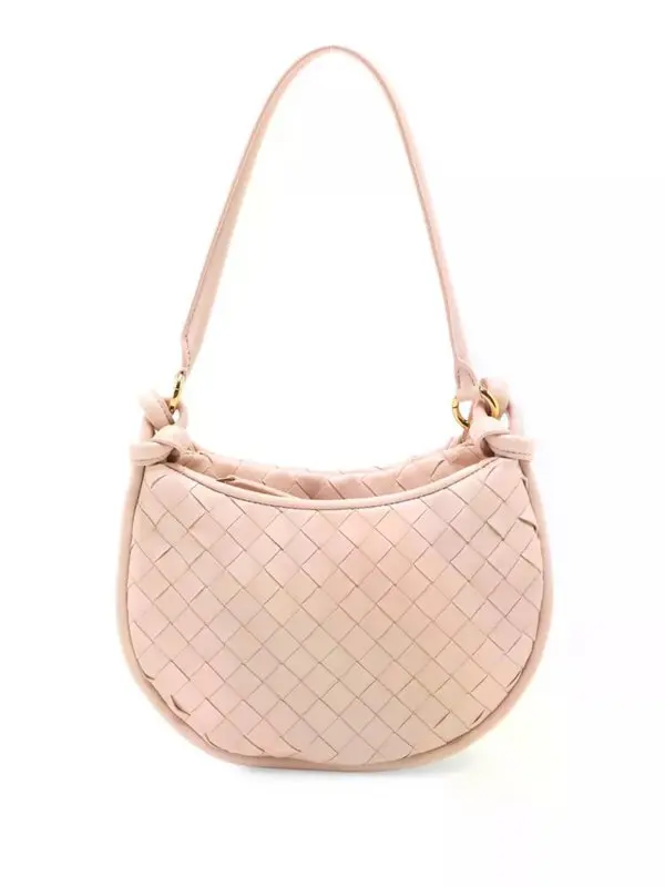Bottega Veneta Small Nappa Intrecciato Gemelli Hobo Bag - Pink