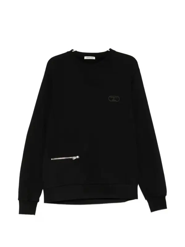 Undercover Zip-detail Embroidered Sweatshirt
