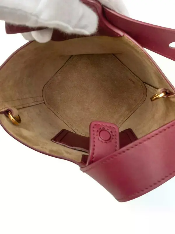 Loewe 2024 Mini Calfskin Pebble Bucket Bag Satchel