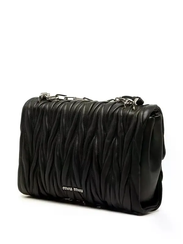 Miu Miu 2010-2026 Matelasse Nappa Push Lock Flap Shoulder Bag