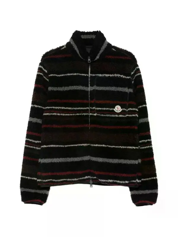 Moncler Striped Zip-up Cardigan