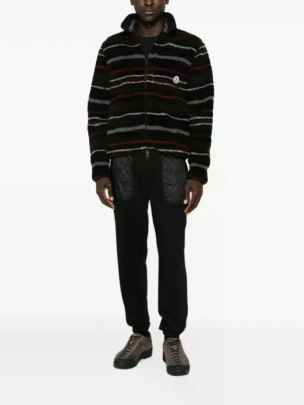 Moncler Striped Zip-up Cardigan