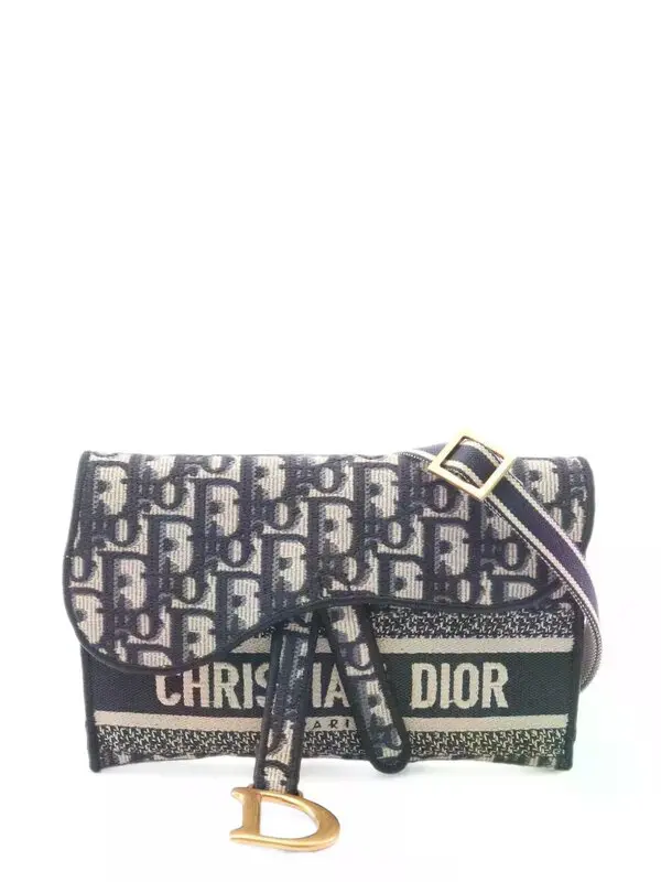 Dior 2010s Saddle Oblique Shoulder Bag