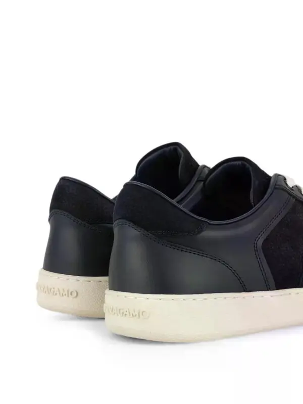 FERRAGAMO Low-top Sneakers With Gancini Detail