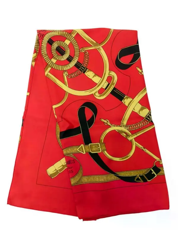 Hermès 1990-2010 Eperon D Or Silk Scarf 90 Scarves