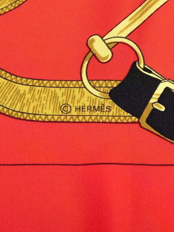 Hermès 1990-2010 Eperon D Or Silk Scarf 90 Scarves