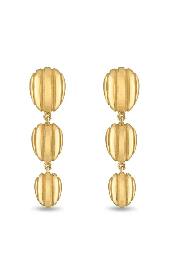 PAMELA ZAMORE Eos Triple Egg Earrings