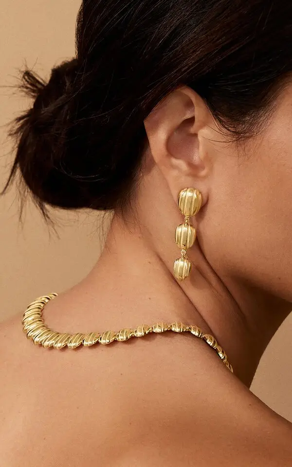 PAMELA ZAMORE Eos Triple Egg Earrings