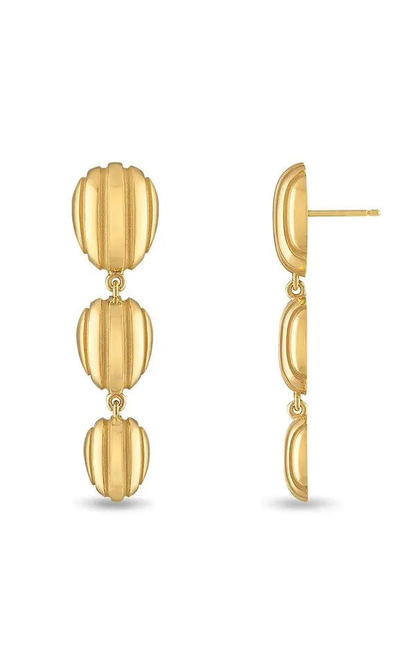 PAMELA ZAMORE Eos Triple Egg Earrings