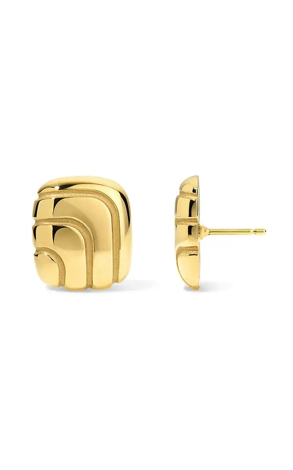 PAMELA ZAMORE Labyrinth Stud Earrings