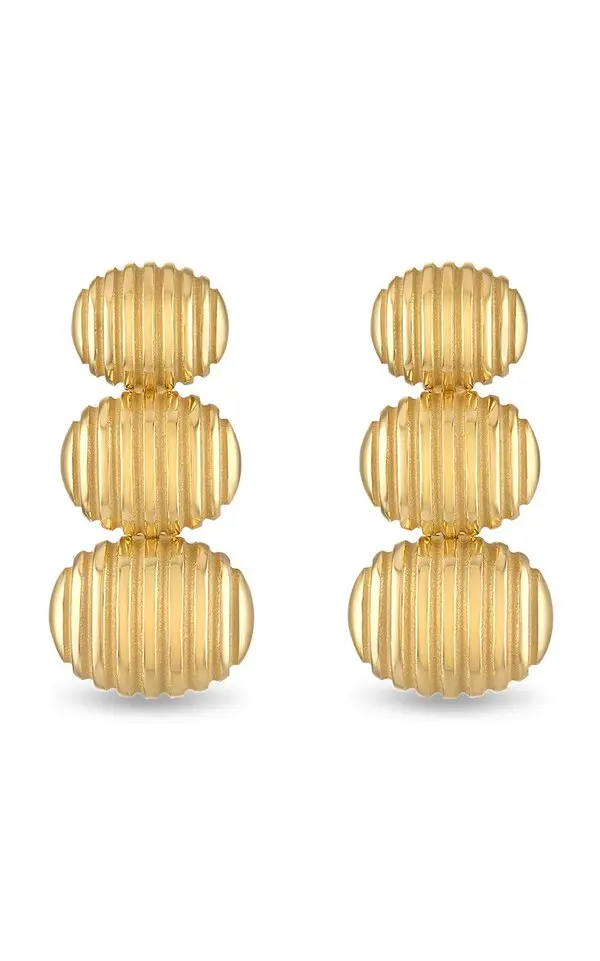 PAMELA ZAMORE Isla Triple Oval Earrings
