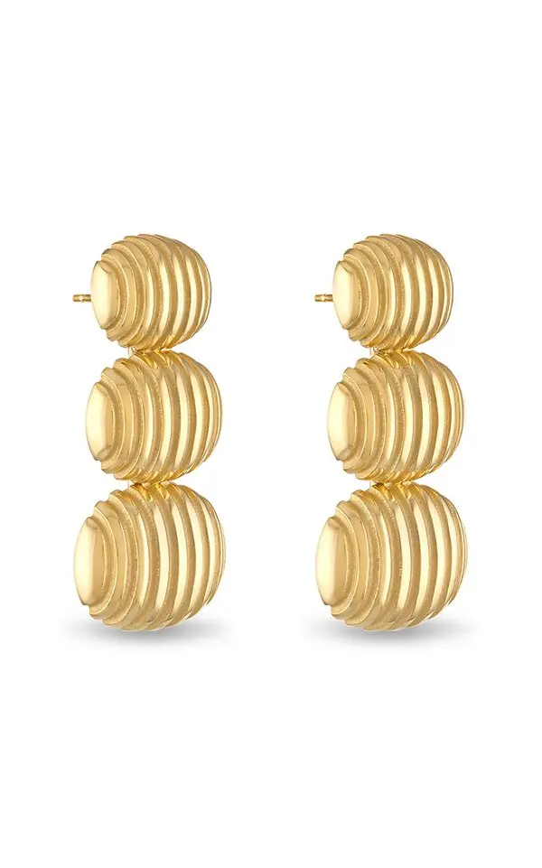 PAMELA ZAMORE Isla Triple Oval Earrings